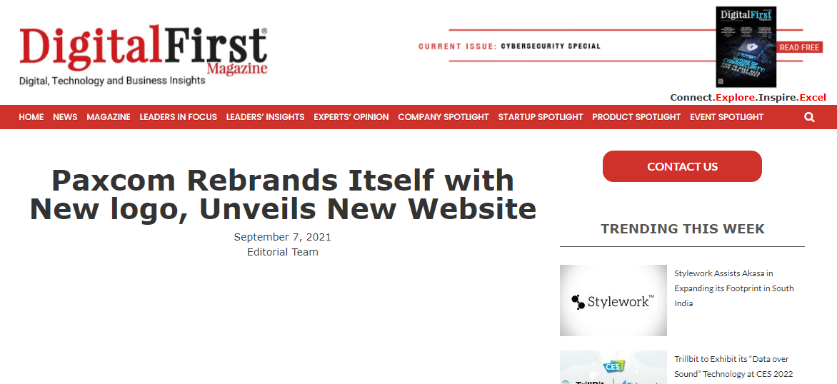 Digital First magazine - Paxcom